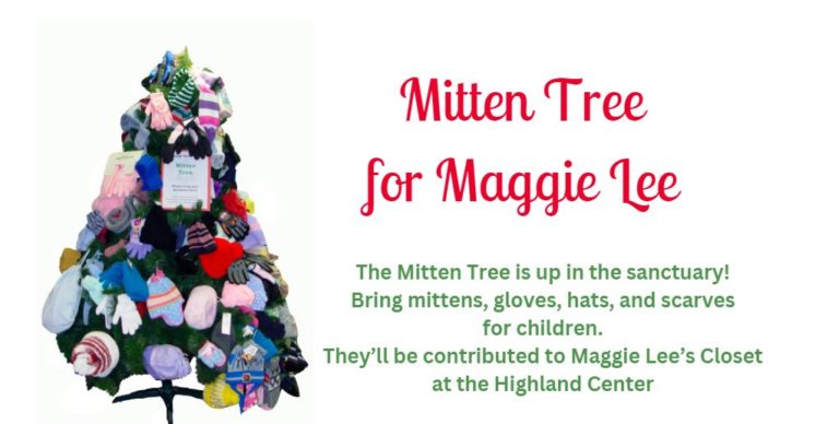 Mitten Tree for Maggie Lee – All Souls Unitarian Universalist Church of ...
