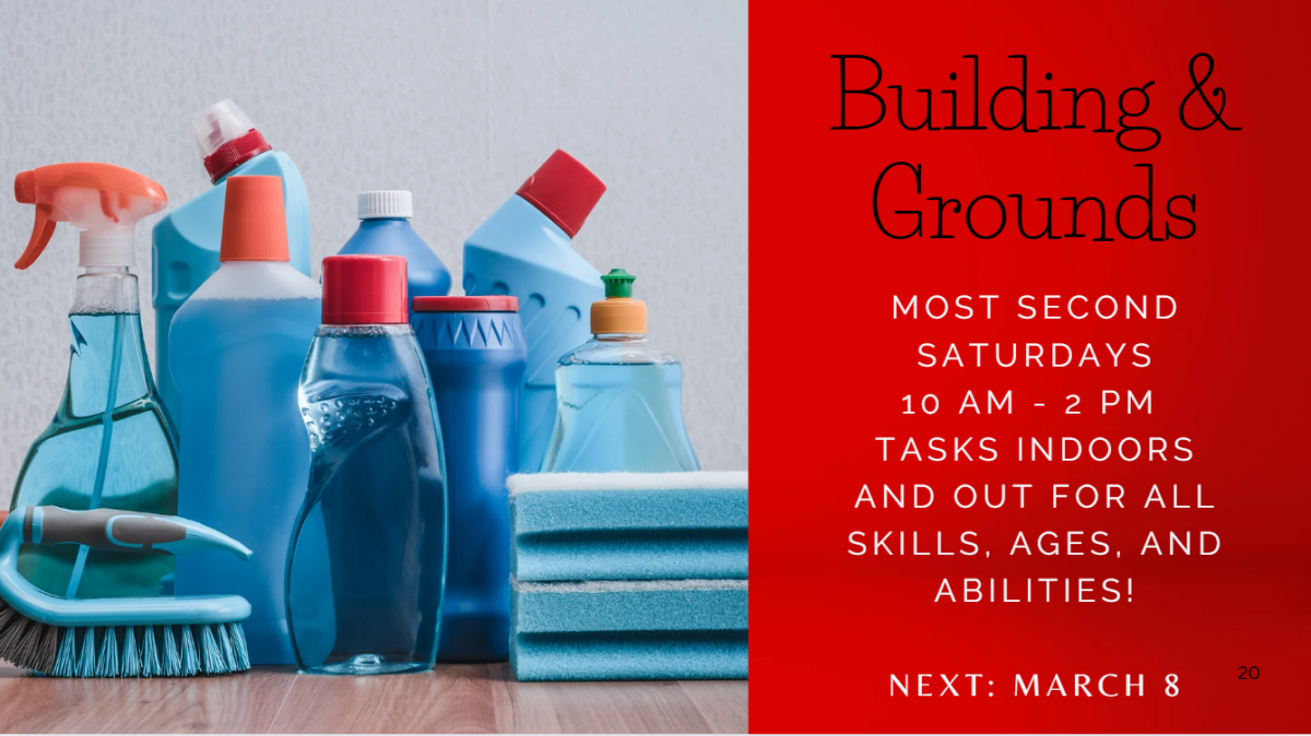 Monthly Building and Grounds Work Day (8 March 2025) – All Souls ...